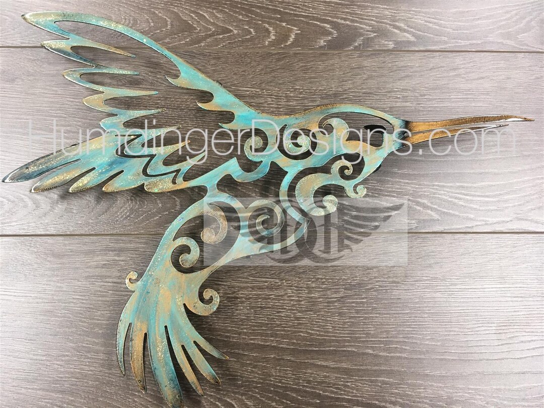 Garden Decor Hummingbird Sculpture - Etsy