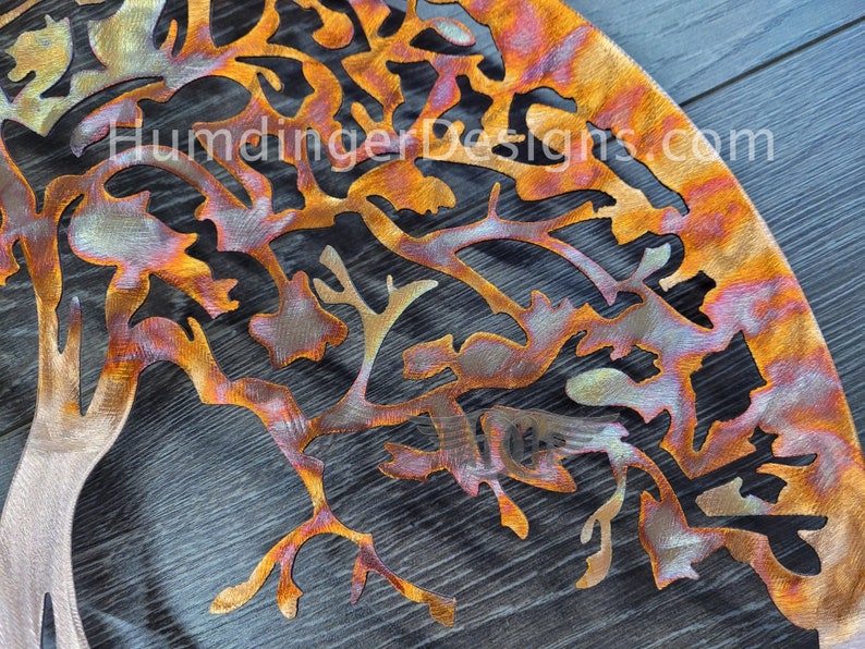Pure Copper Tree of Life Metal Wall Art - Etsy
