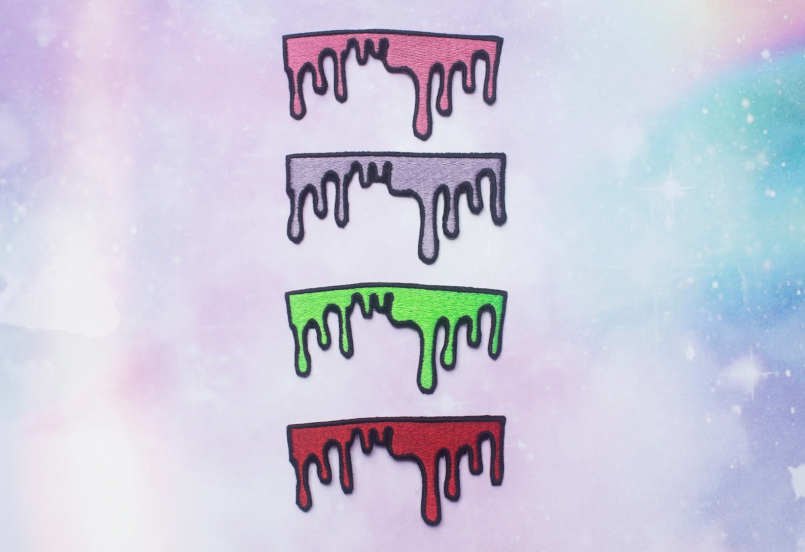 Horror Blood Drip Embroidered Patch - Etsy