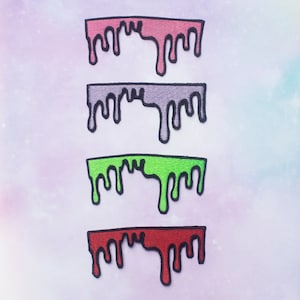 Horror Blood Drip | Embroidered Patch - Etsy