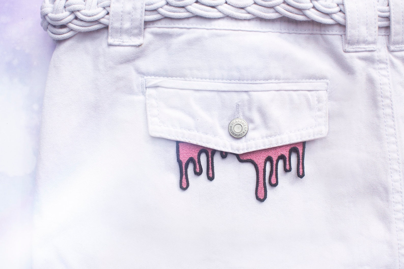 Horror Blood Drip Embroidered Patch - Etsy