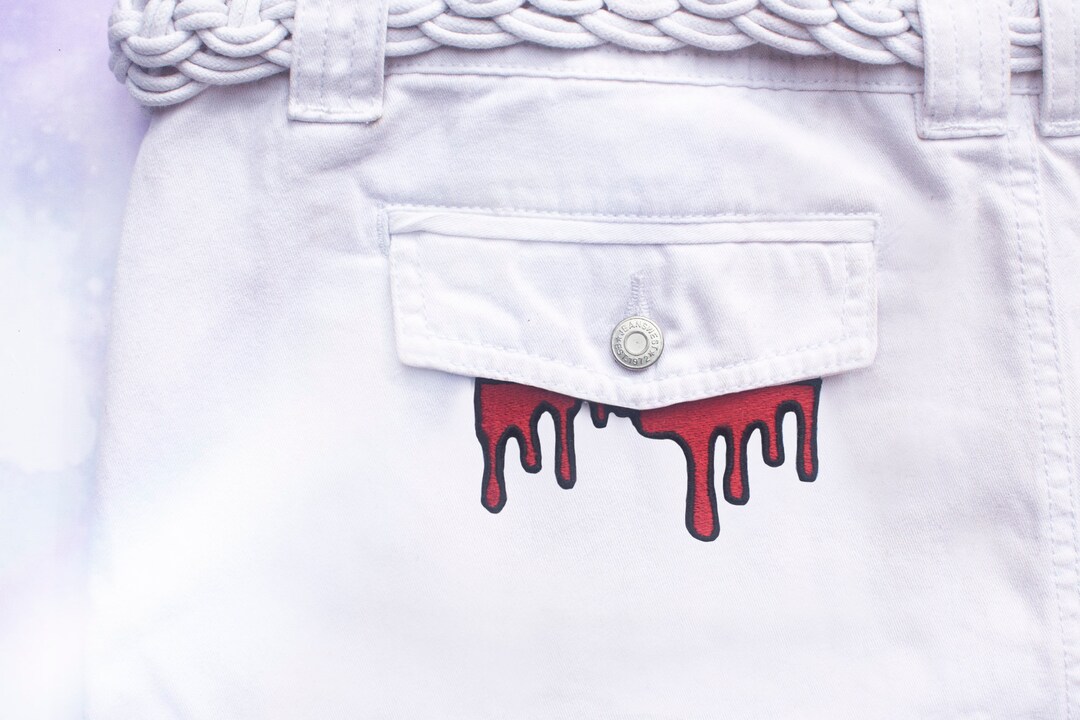 Horror Blood Drip | Embroidered Patch - Etsy