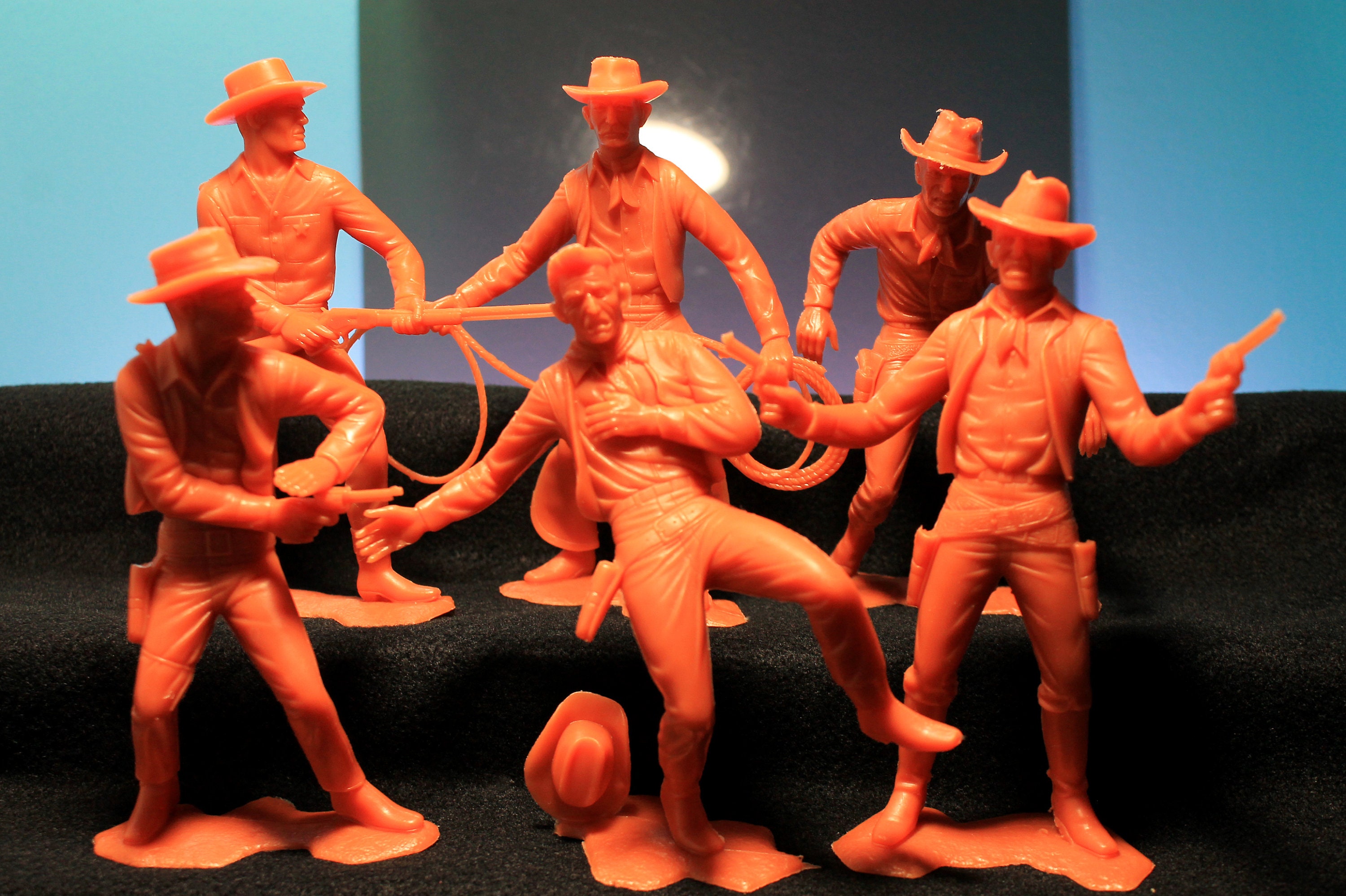 Marx 6-inch Cowboys Vintage Plastic Western Figures - Etsy