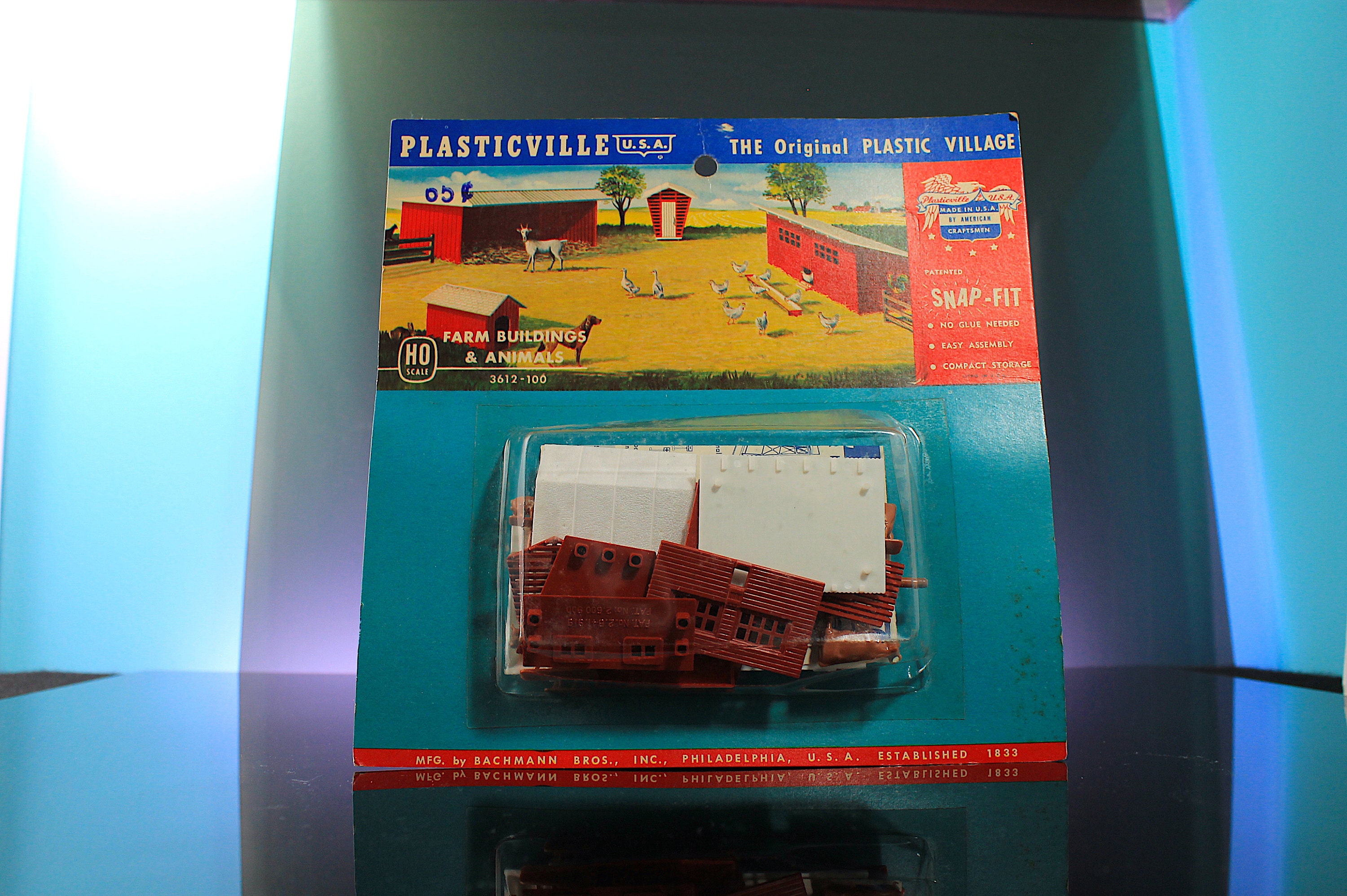 Plasticville HO Scale Farm Buildings & Animals #3612 Vintage Package - Etsy