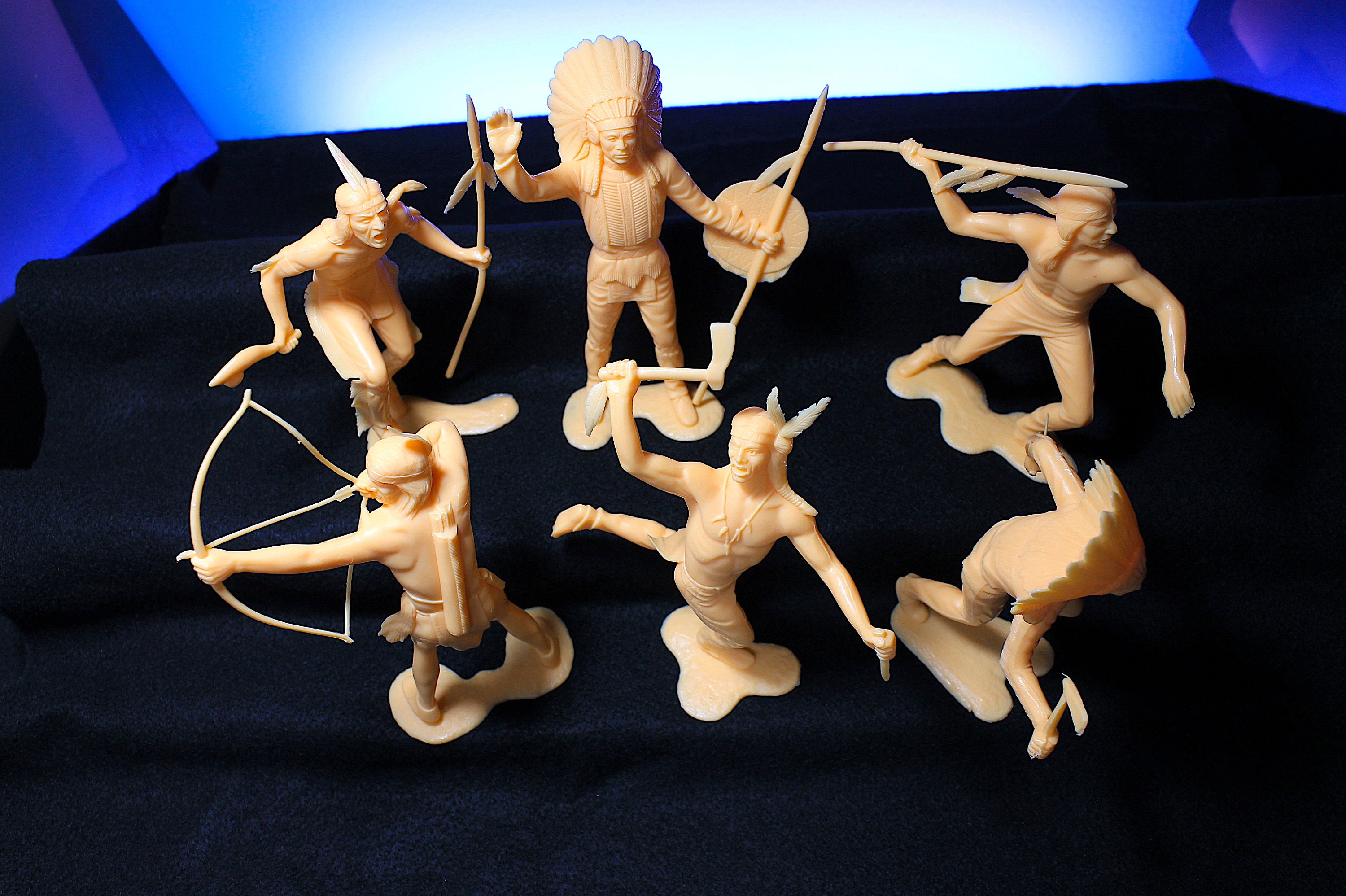 Vintage Marx Army Men Cowboys And Indians And Astronauts