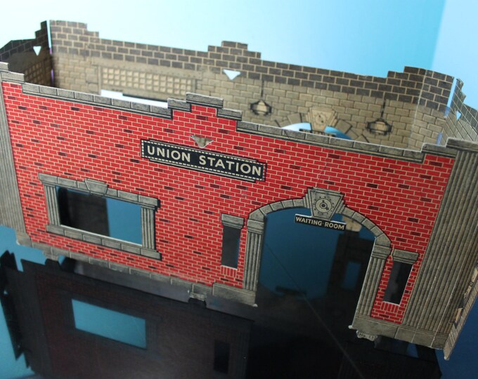 Built-rite Union Station Vintage Cardboard Train Accessory - Etsy
