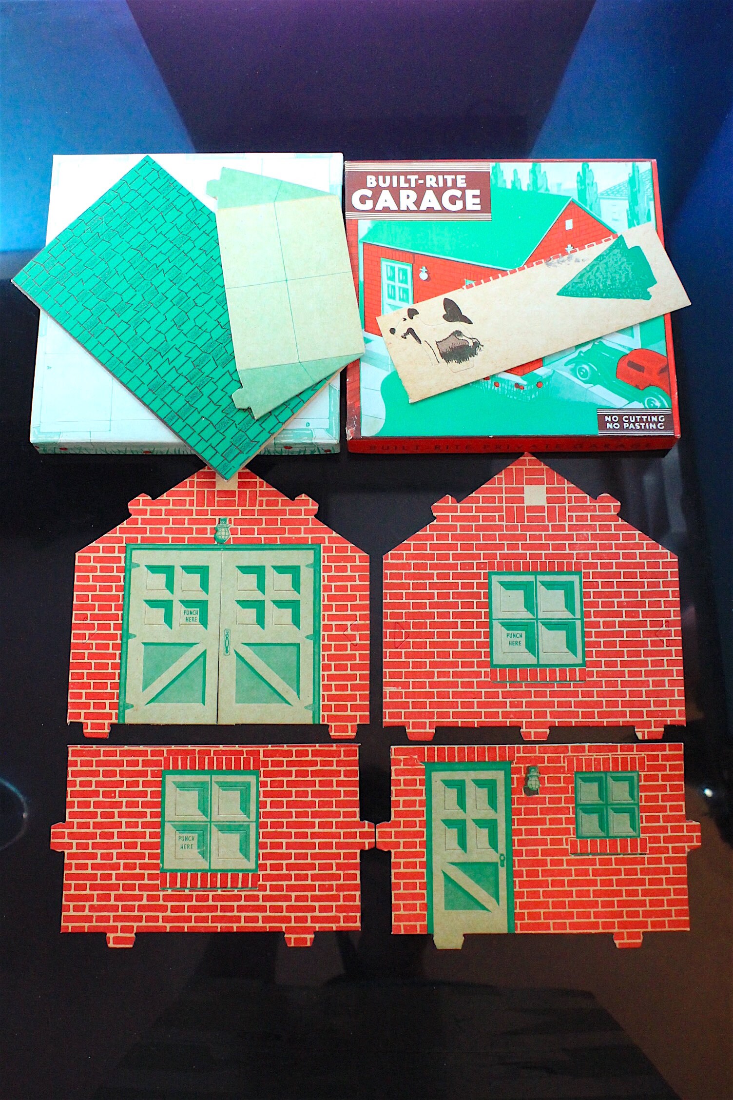 Built-rite Private Garage Vintage 1936 Cardboard Building - Etsy