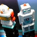 Ceramic Robots Salt & Pepper Shakers Clay Art Retro Pair Original ...
