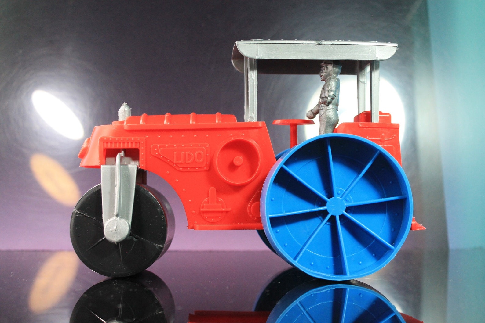 Lido Plastic Steamroller Vintage Road Roller Construction Toy - Etsy