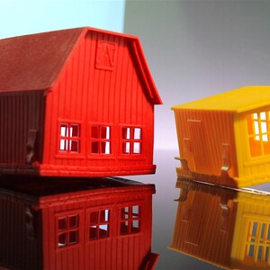 Auburn Rubber Farm Animals Barn & Chicken Coop Vintage Playset - Etsy