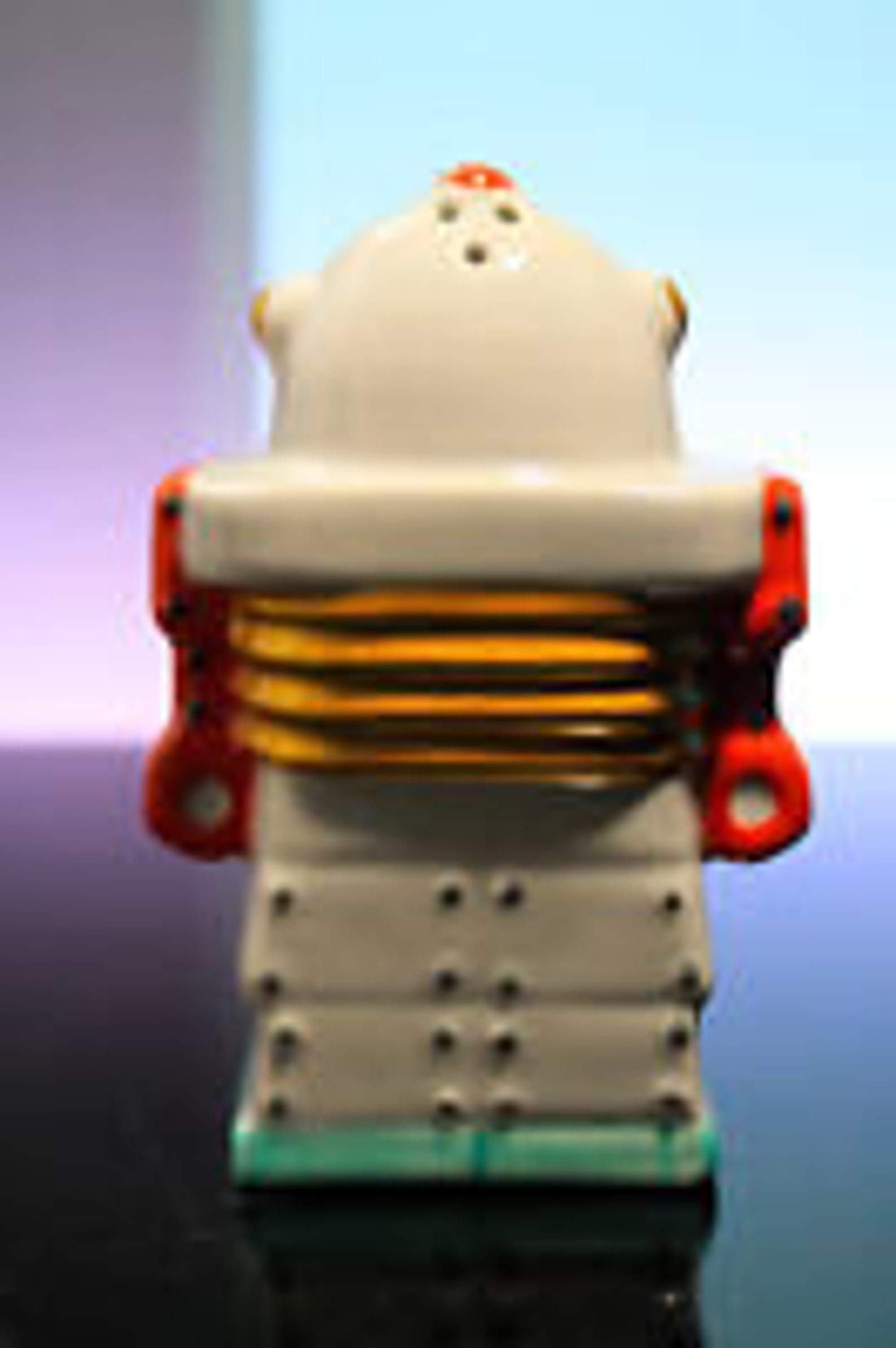 Ceramic Robots Salt & Pepper Shakers Clay Art Retro Pair Original ...