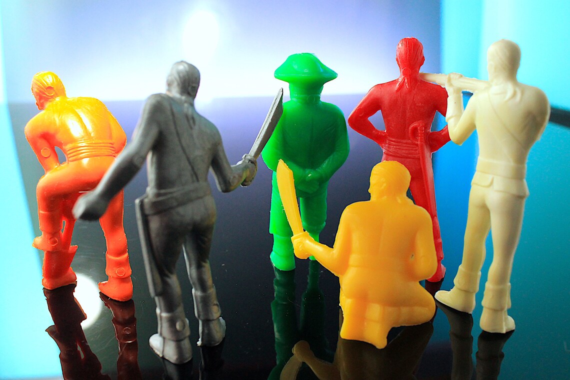 Plasticraft Pirates Soft Plastic 90mm Playset Soldiers - Etsy