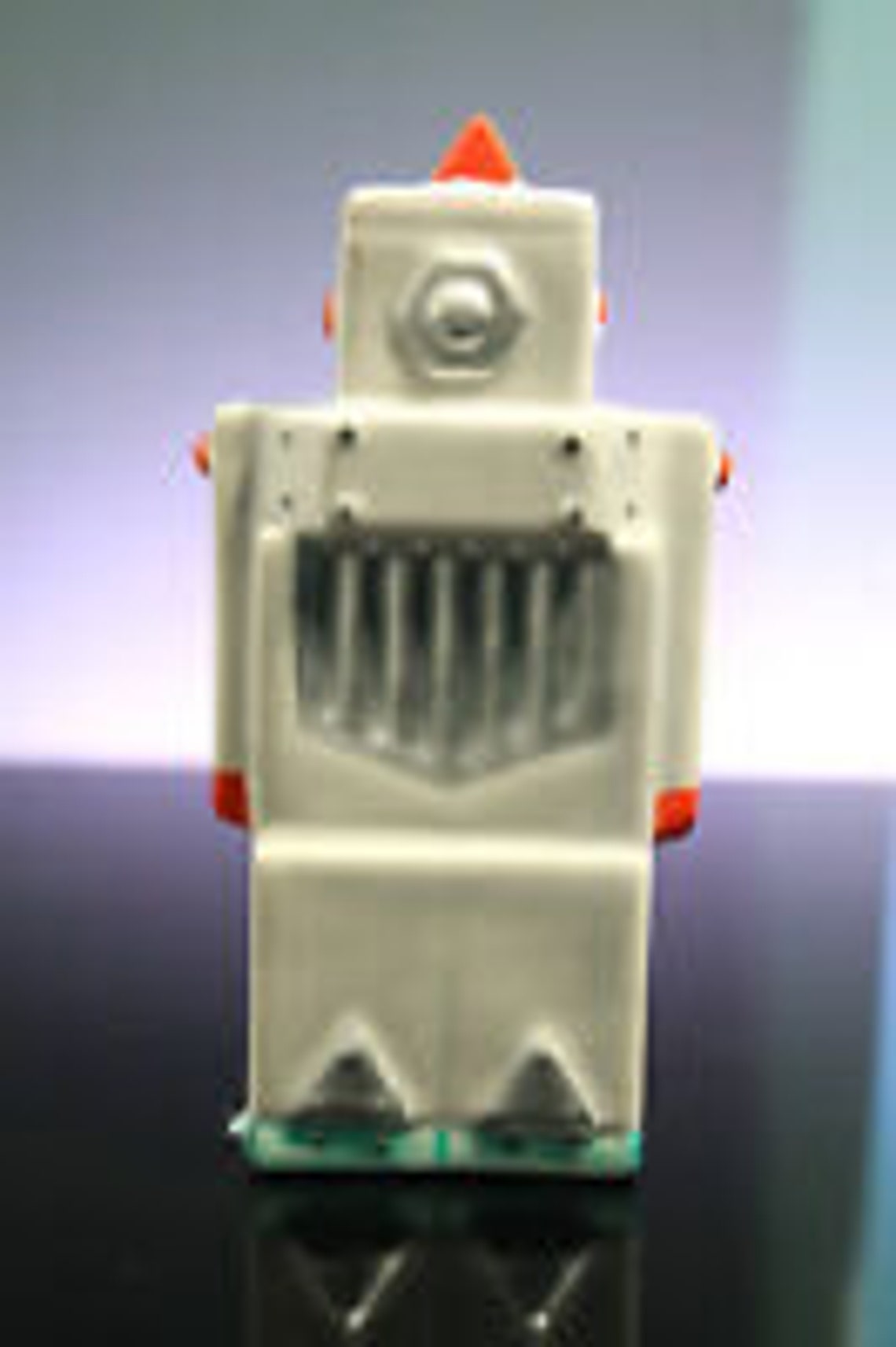 Ceramic Robots Salt & Pepper Shakers Clay Art Retro Pair Original ...