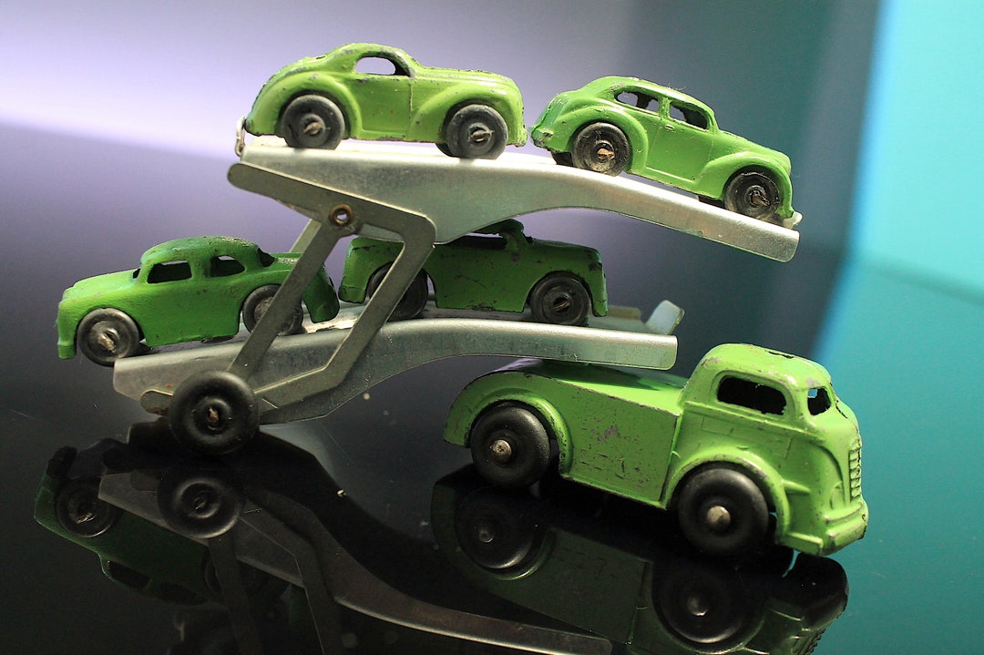 Barclay Double Decker Auto Transport Vintage Diecast Truck - Etsy