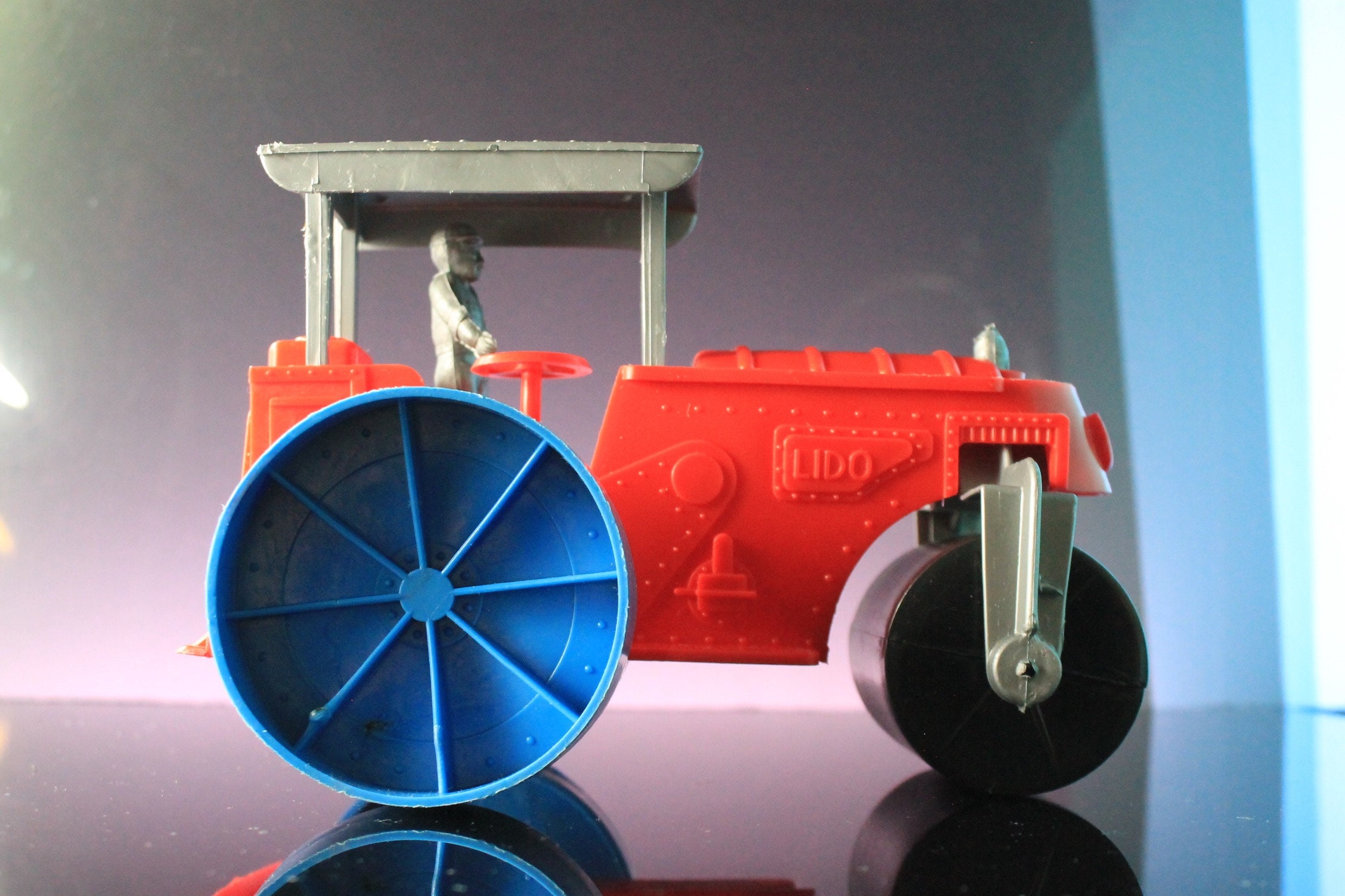 Lido Plastic Steamroller Vintage Road Roller Construction Toy - Etsy