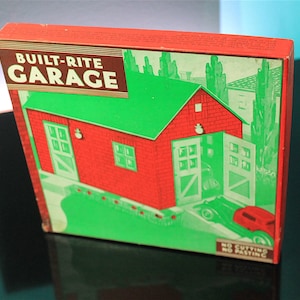 Built-rite Private Garage Vintage 1936 Cardboard Building - Etsy