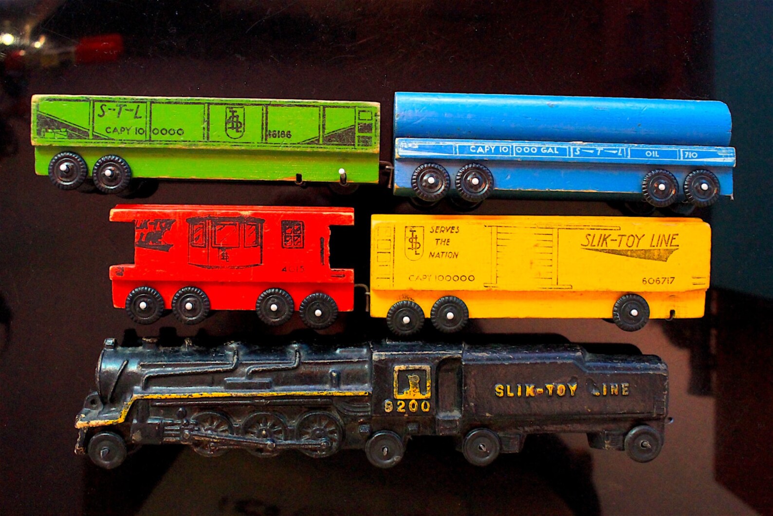 Slik-toy Line 9200 Locomotive Vintage Freight Train Set | Etsy