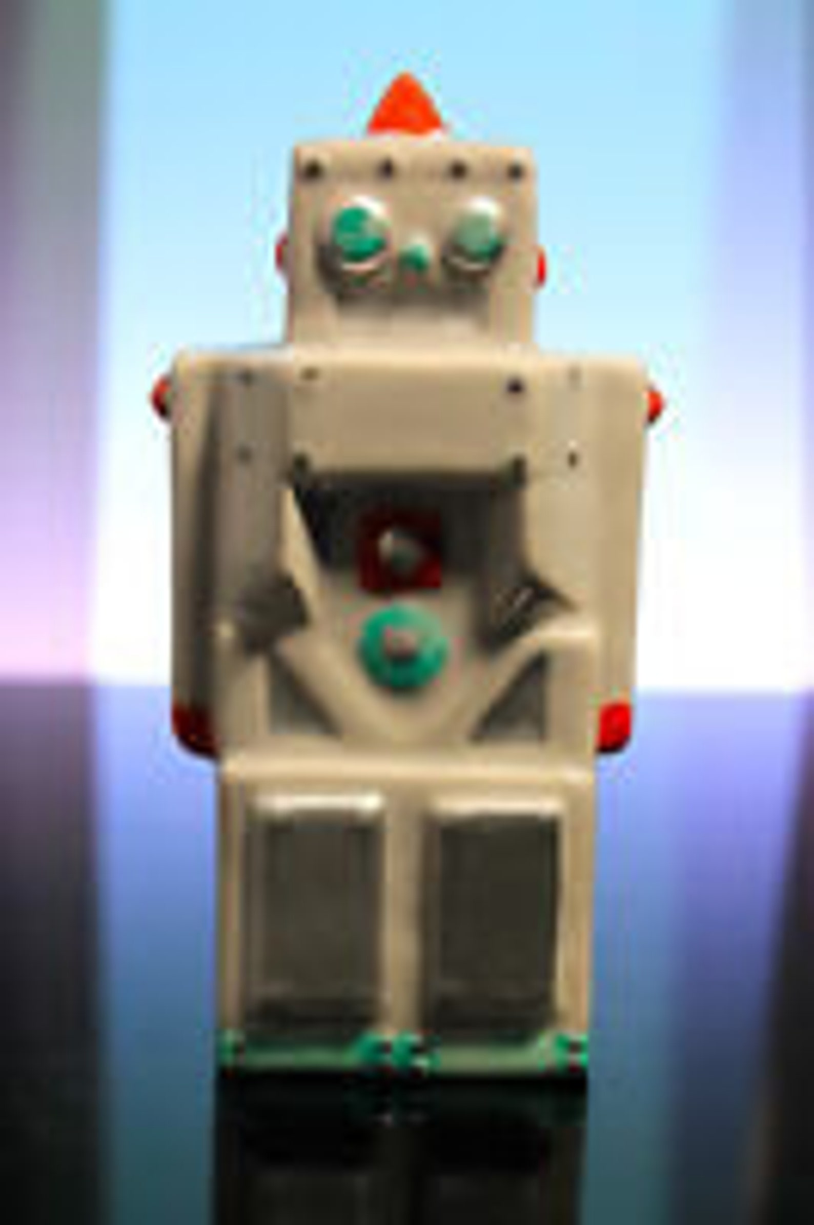 Ceramic Robots Salt & Pepper Shakers Clay Art Retro Pair Original ...