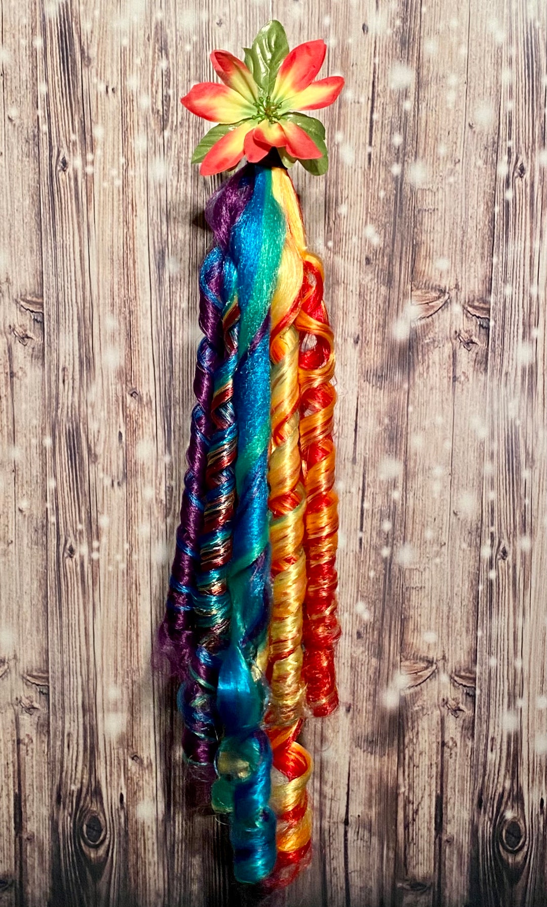 Rainbow Unicorn Tail - Horse Tail - Pony Tail - Lovely Long Clip-on ...