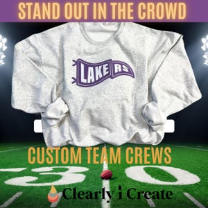 PREORDER Custom Team Name Sweatshirt CUSTOM PENNANT Design for Your ...