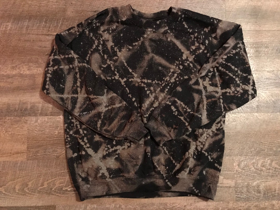 Bleached Reverse Tie Dye Sweatshirt Bleached Shirt Sweatshirt Women ...