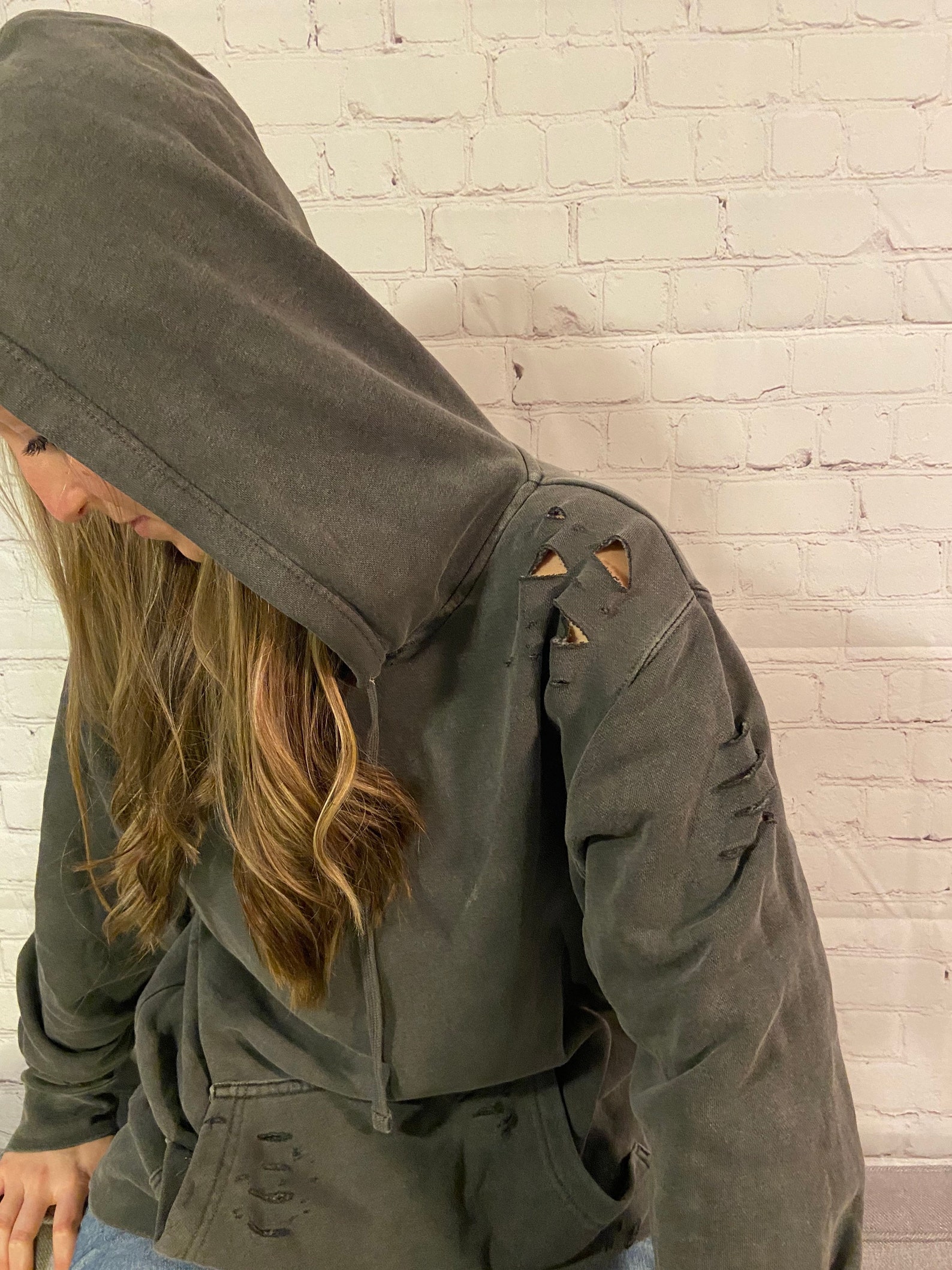 Distressed Sweatshirt for Women Distressed Hoodie for Men - Etsy