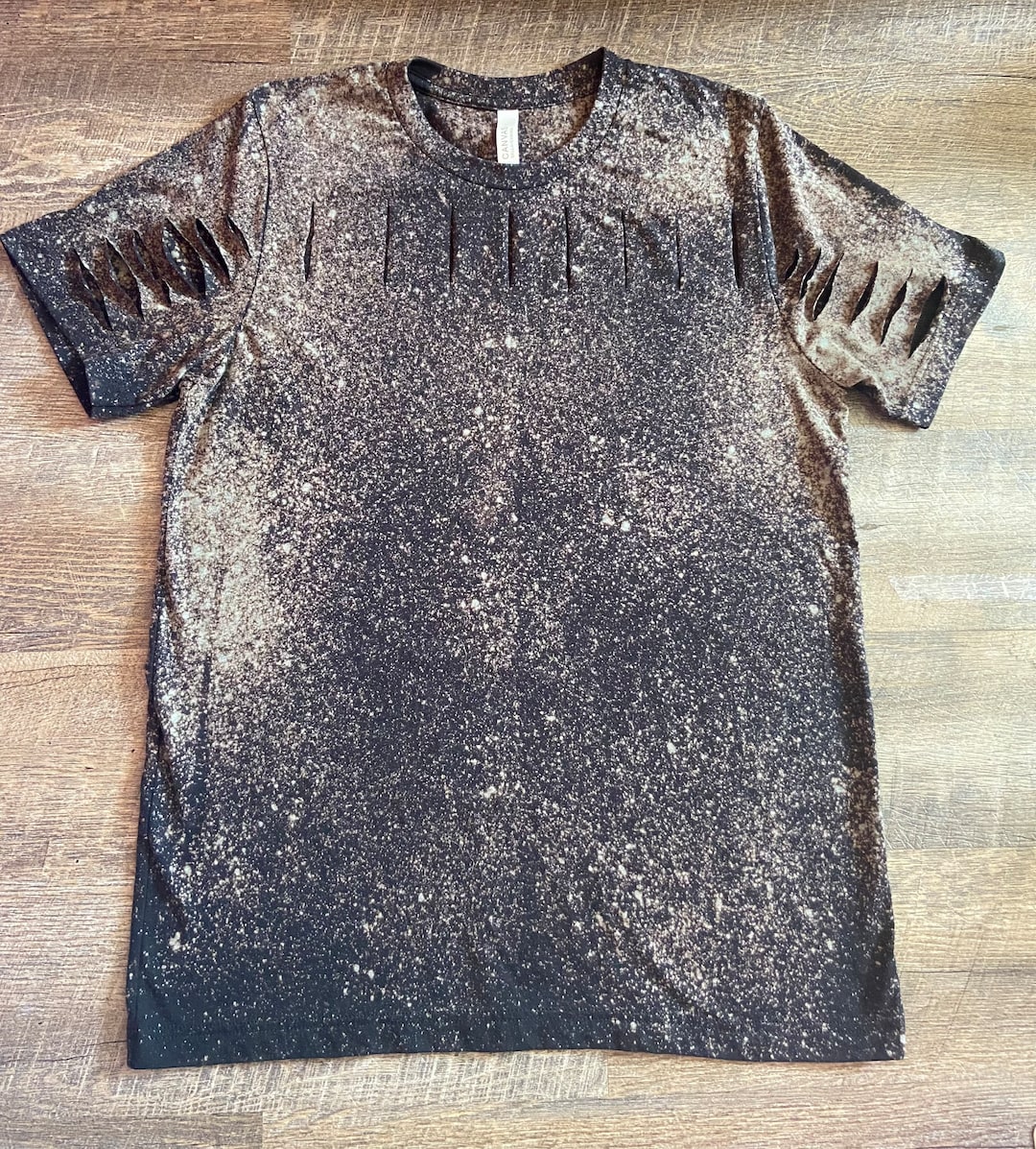 Bleached Shirt for Women Trendy Bleach Shirt Distressed Shirt Cut up ...