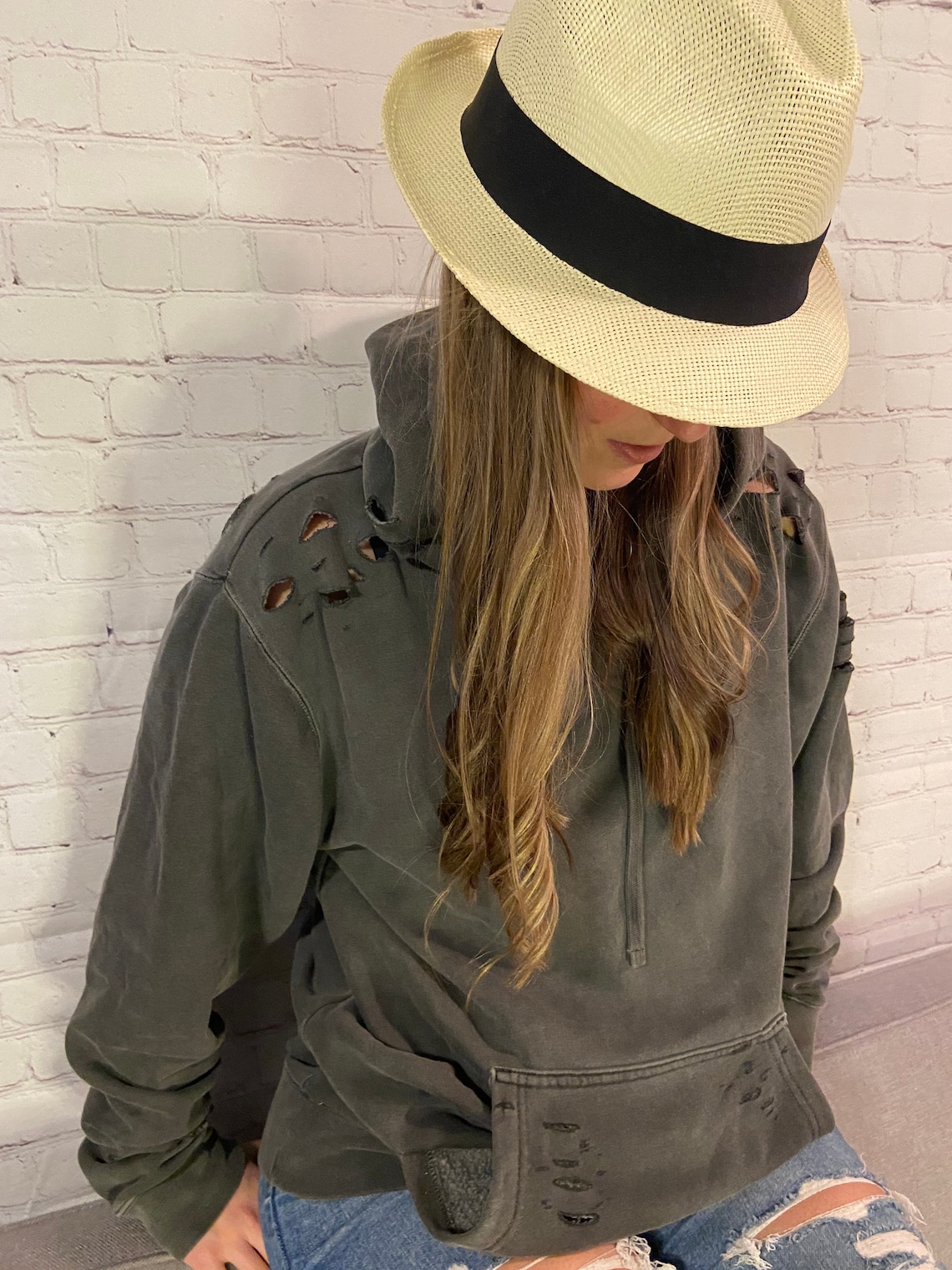 Distressed Sweatshirt for Women Distressed Hoodie for Men - Etsy