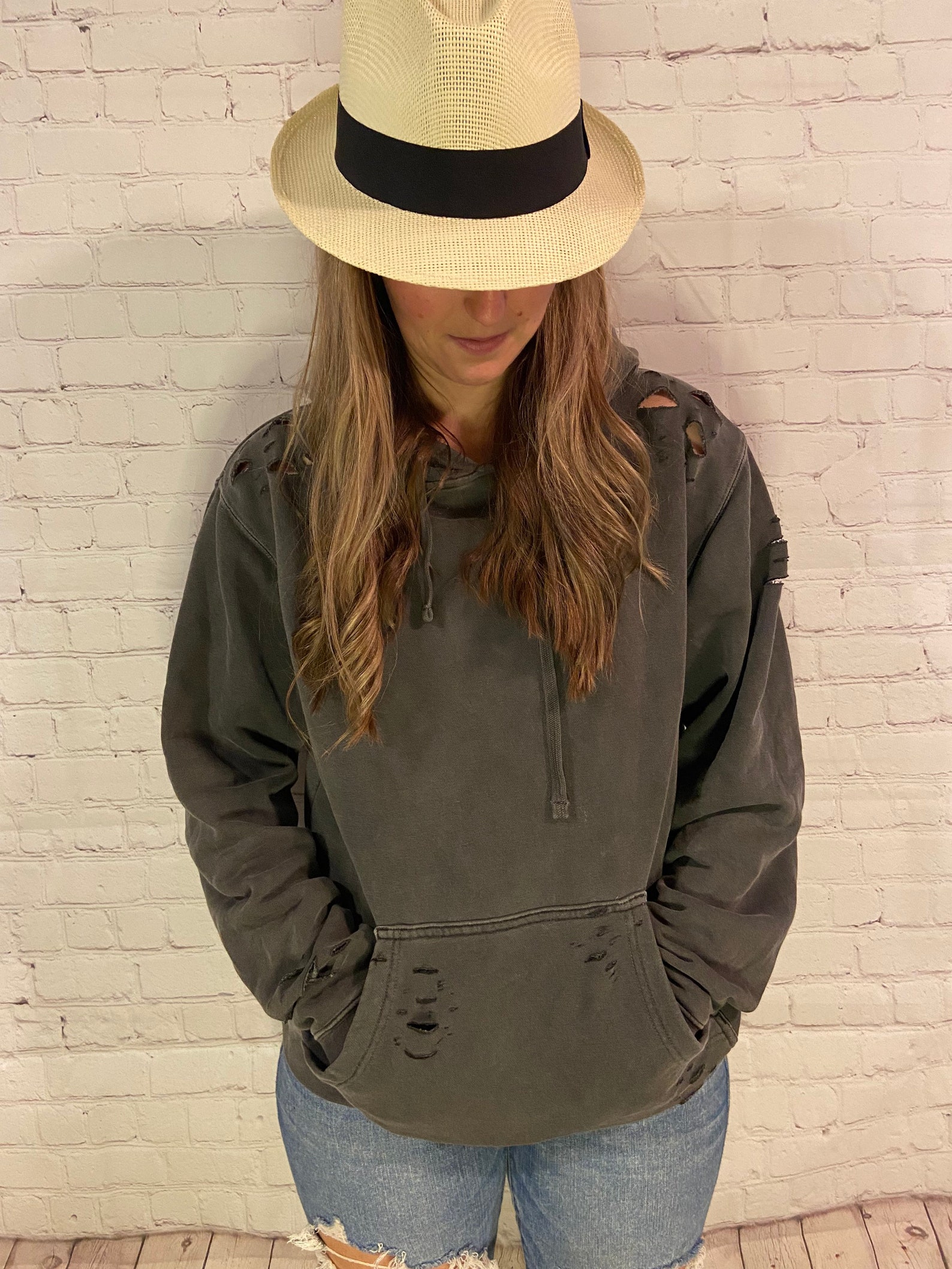 Distressed Sweatshirt for Women Distressed Hoodie for Men - Etsy