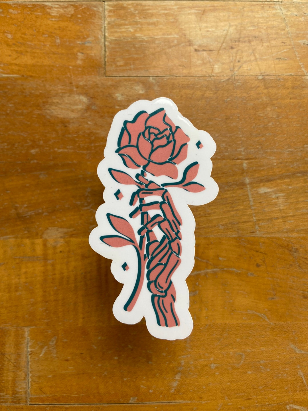 Skeleton Hand Sticker Sticker Waterproof Stickers for Water Bottle ...