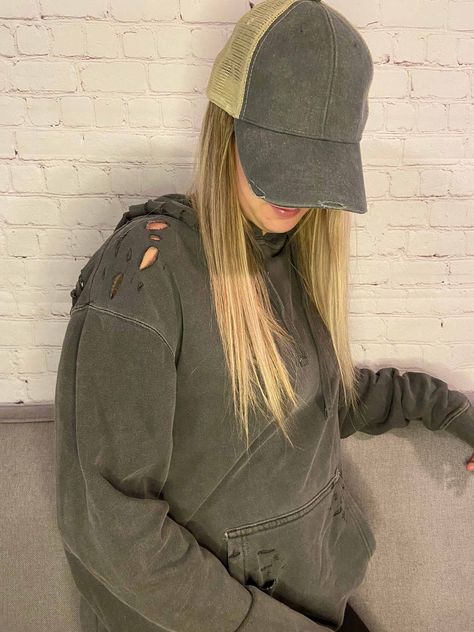 Distressed Sweatshirt for Women Distressed Hoodie for Men - Etsy