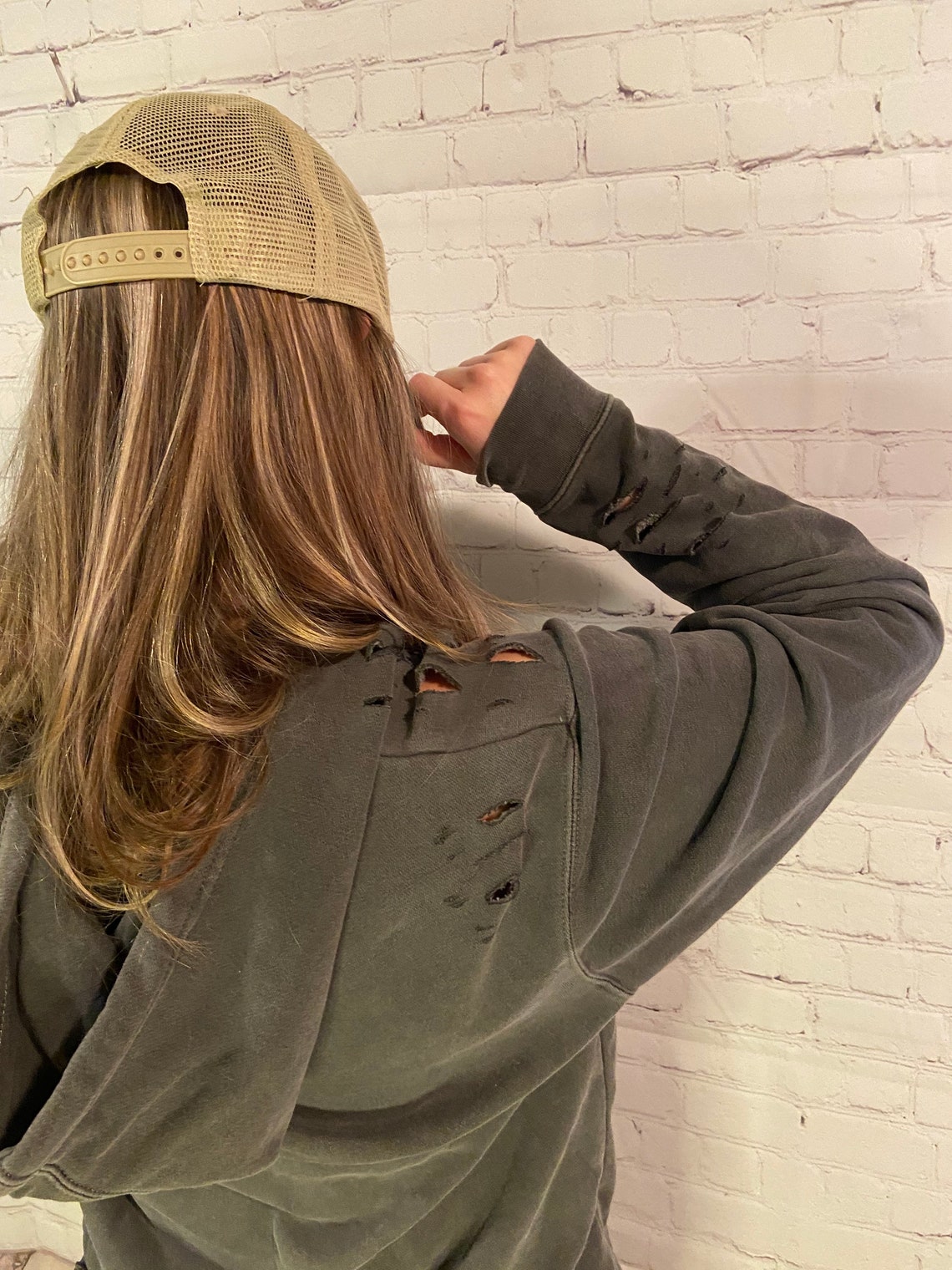 Distressed Sweatshirt for Women Distressed Hoodie for Men - Etsy