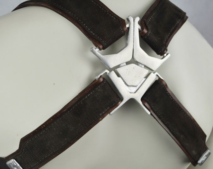 Leather Harness With Metal Plate - Etsy