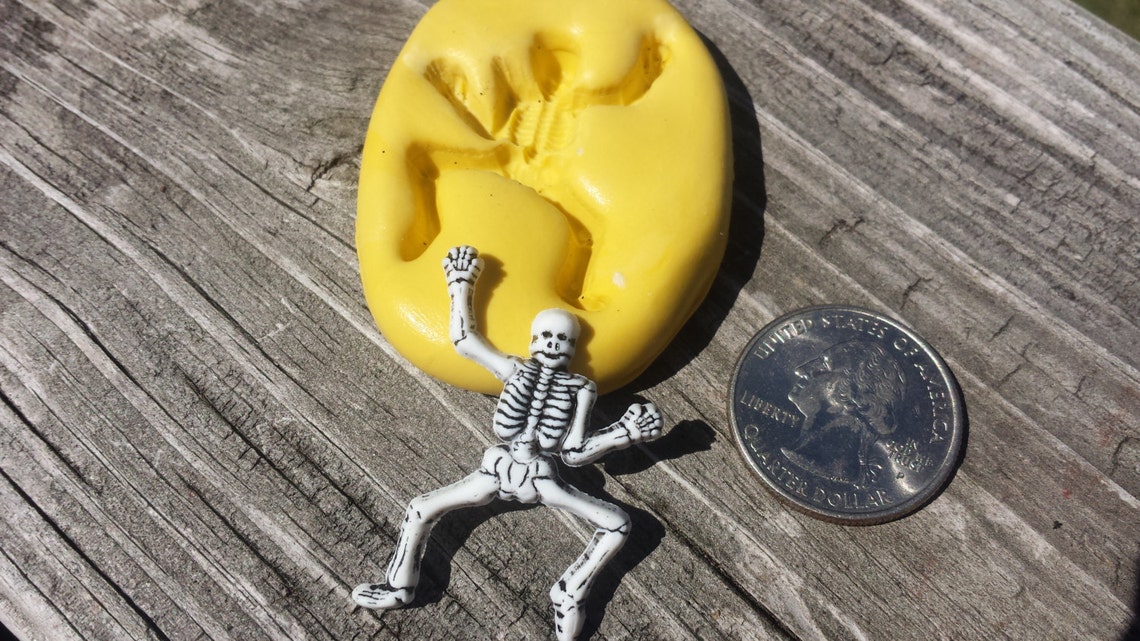 Detailed Skeleton Flexible Silicone Mold for Polymer Clay - Etsy