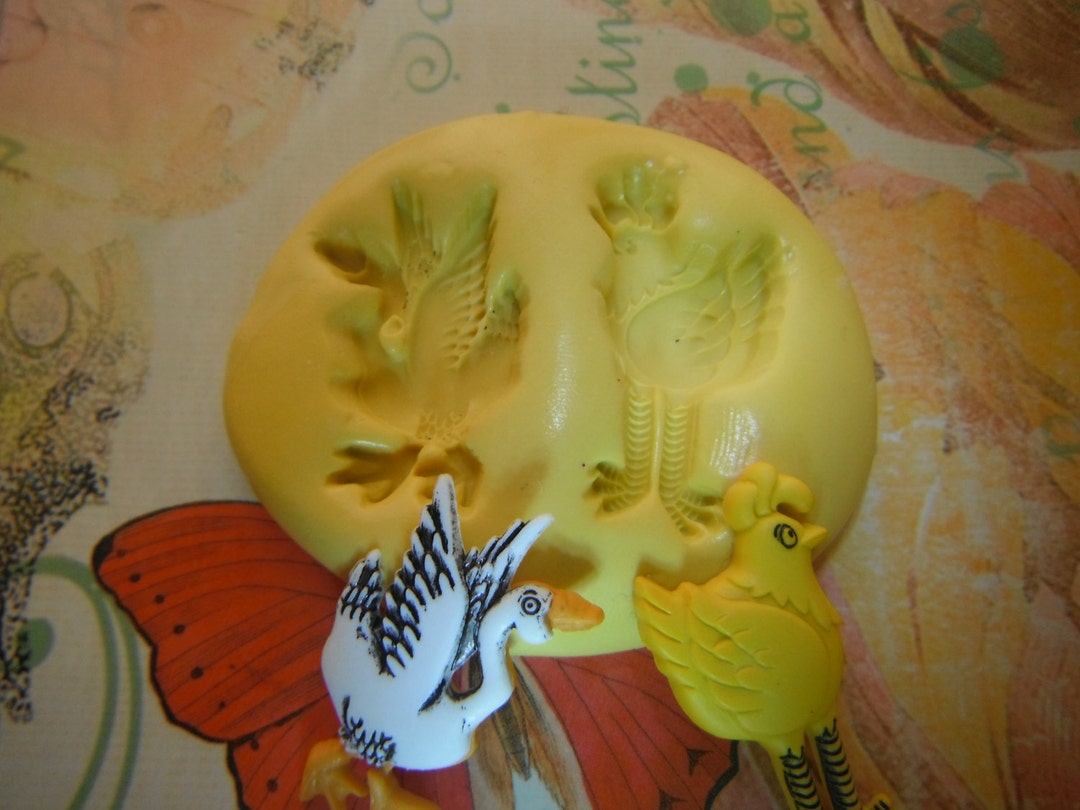 Chicken and Goose Flexible Silicone Mold - Etsy