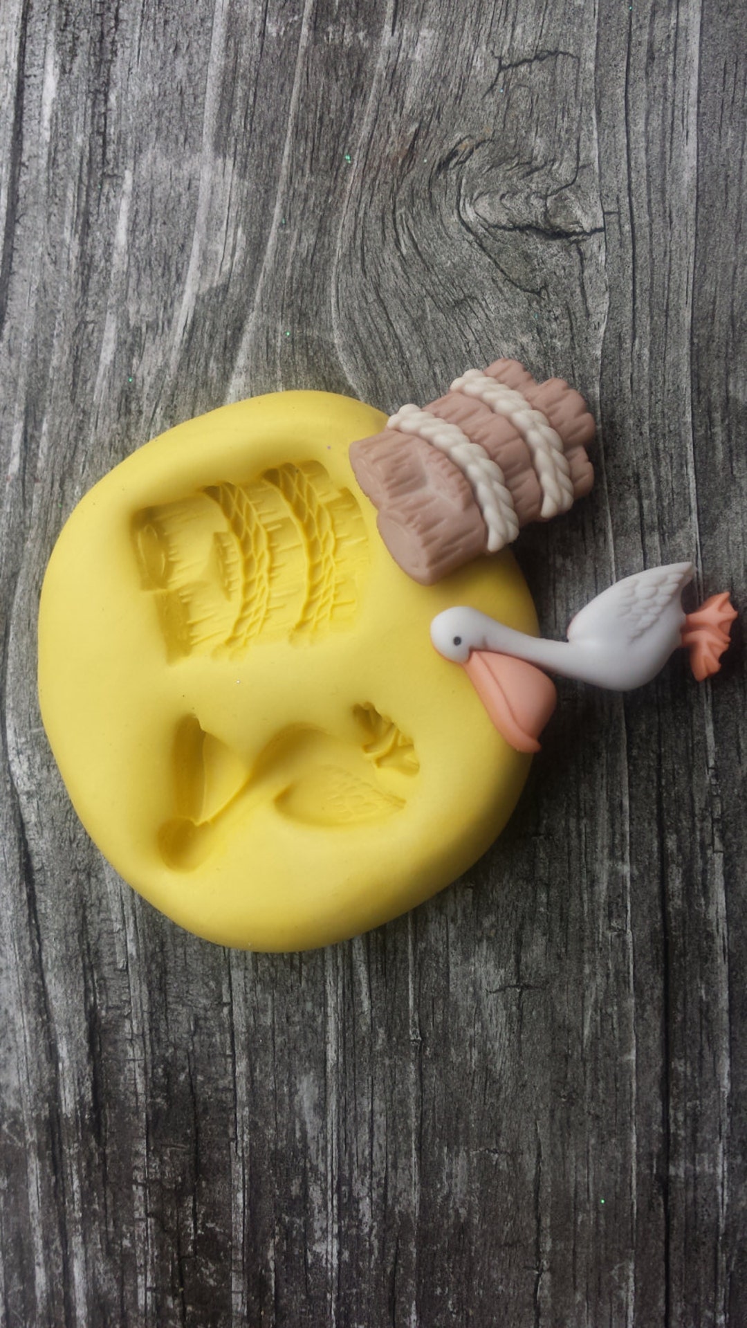 Pelican and Pilings Sea Ocean Beach Flexible Silicone Mold - Etsy