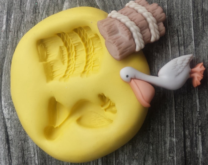 Pelican and Pilings Sea Ocean Beach Flexible Silicone Mold - Etsy