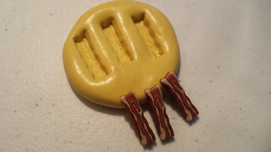 Miniature Bacon Flexible Silicone Mold - Etsy