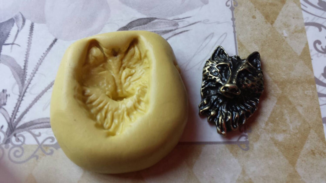 Wolf Flexible Silicone Mold - for Polymer Clay, Wax, Candy, Fondant ...