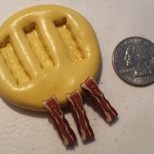 Miniature Bacon Flexible Silicone Mold - Etsy