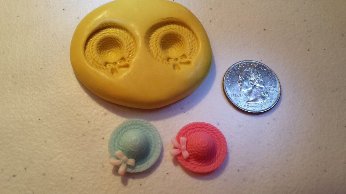Miniature Hat Flexible Silicone Mold-for Polymer Clay Wax - Etsy