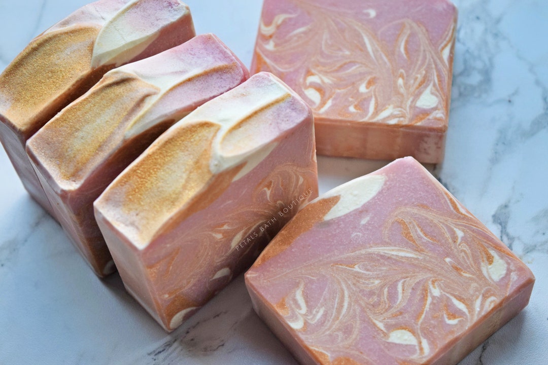 Blush Champagne Pomegranate Cold Process Soap Goat Milk Soap - Etsy
