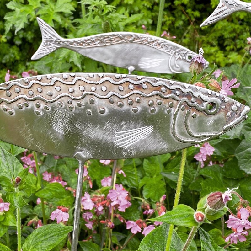 Metal Fish Sculpture - Etsy