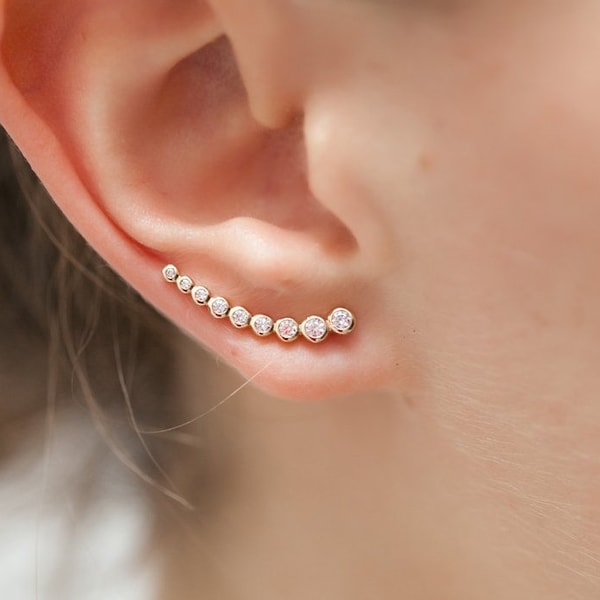 Up the Ear Earrings - Etsy UK