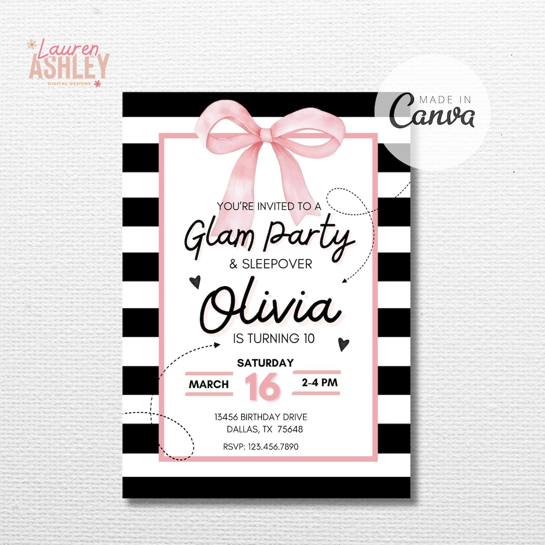 Editable Beauty Party Invitation, Sephora Party Invite, Skin Care Party ...
