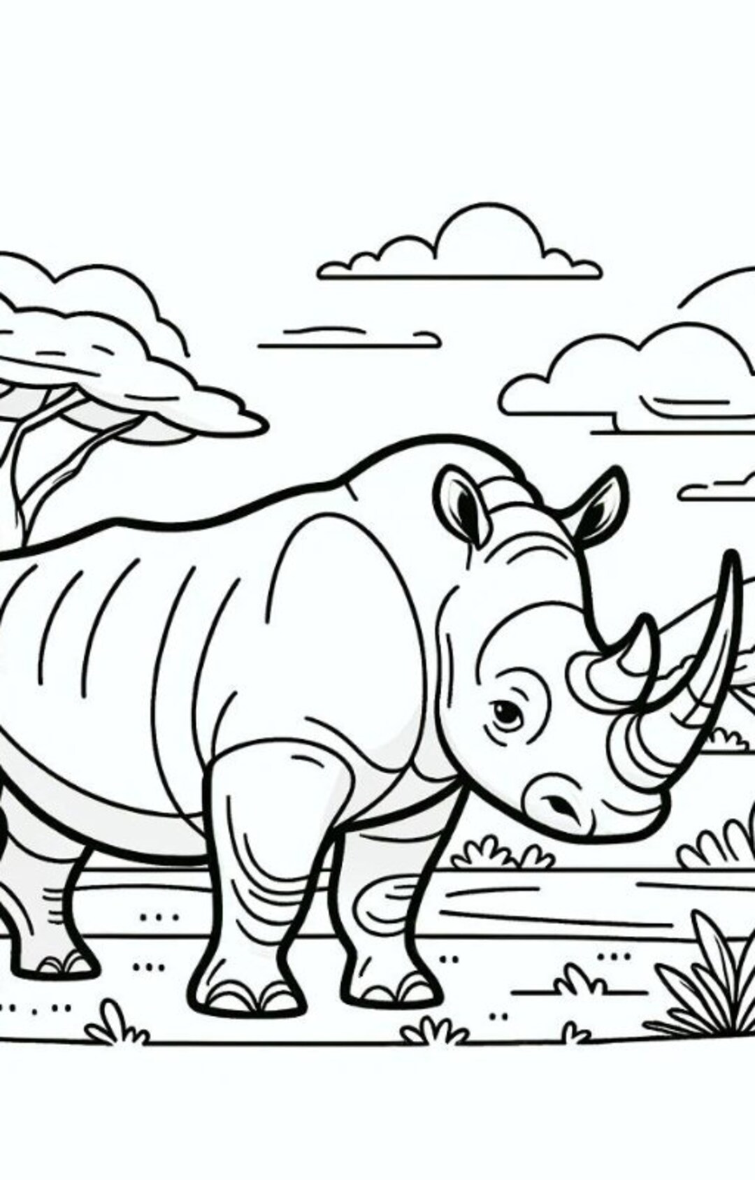 African Animal Coloring Pages - Etsy