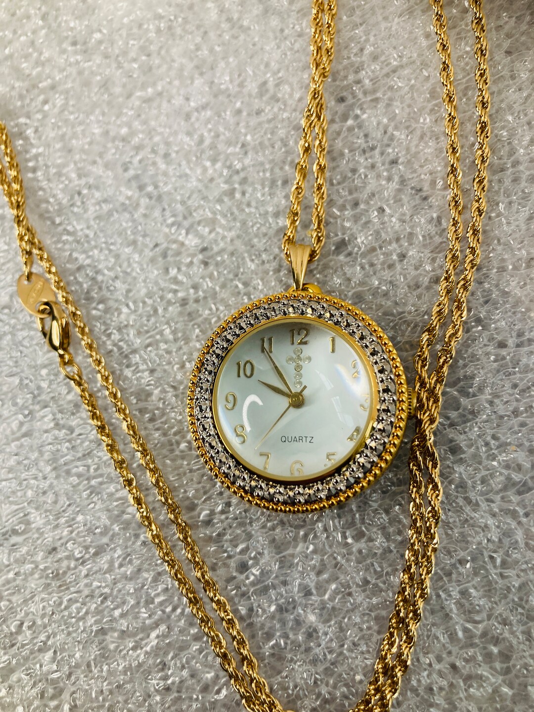 Vintage Avon Watch Necklace. Best Gift for Grandma. Time Dial is ...