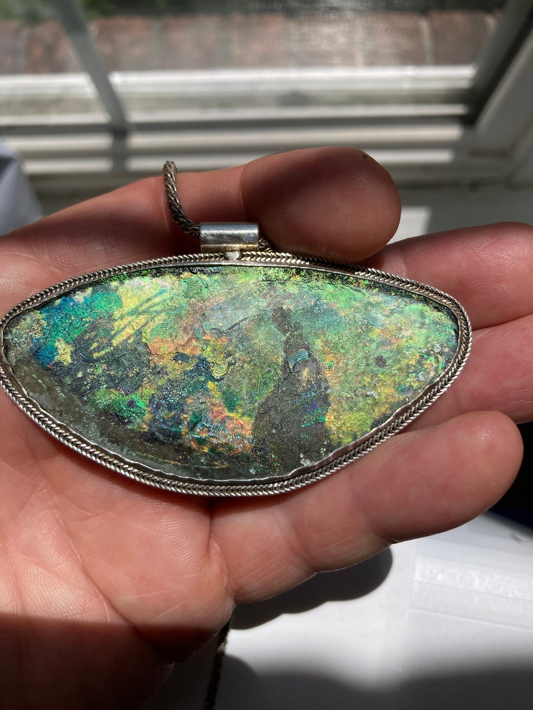 Breathtaking Eliat Stone Necklace. Made in Israel. Vintage Gorgeous ...