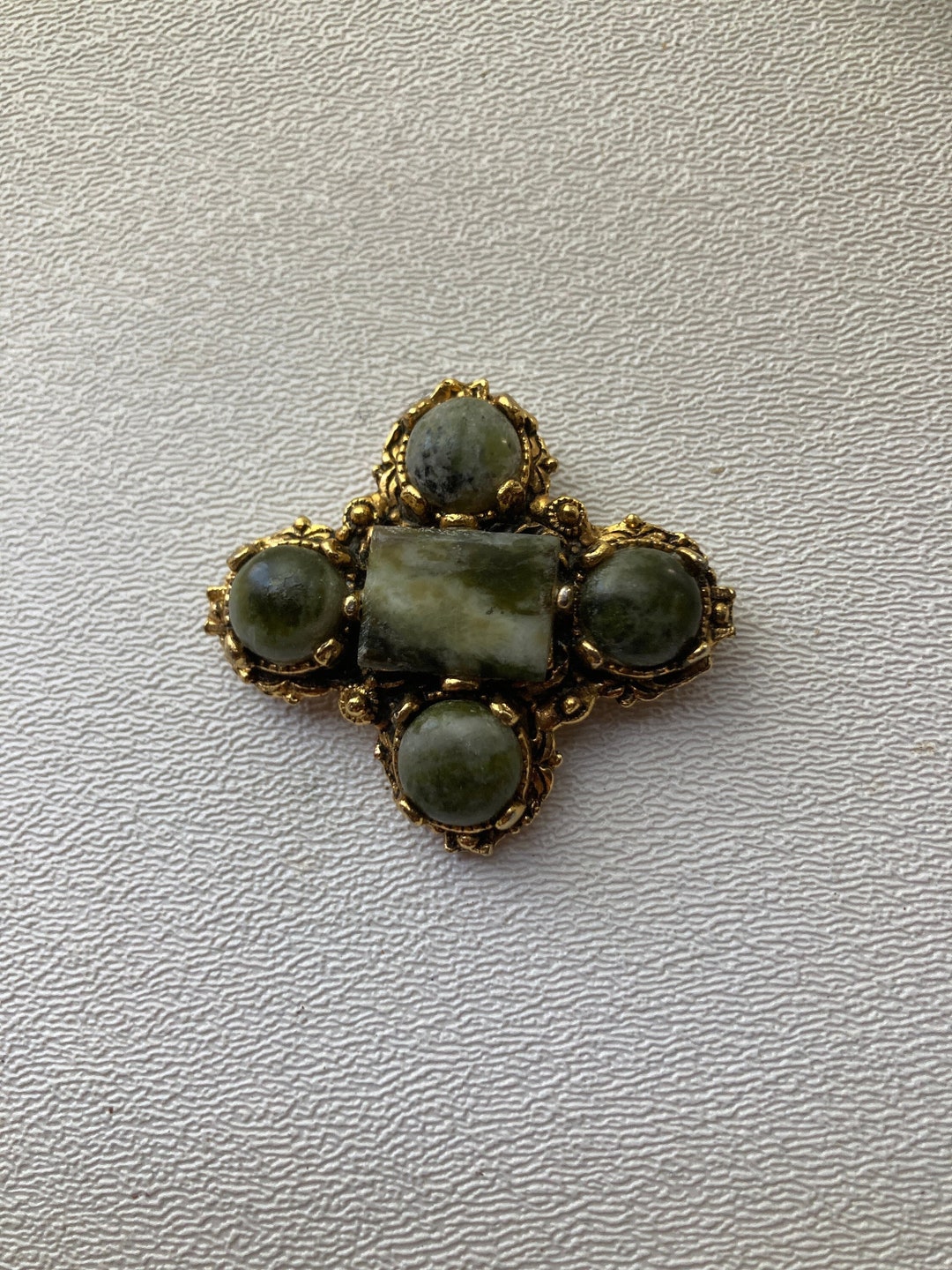 Vintage Jacobite Scottish Brooch Gold-toned Metal Scottish - Etsy