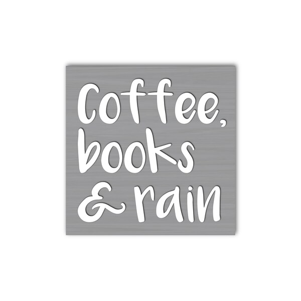 Coffee Books Rain - Etsy